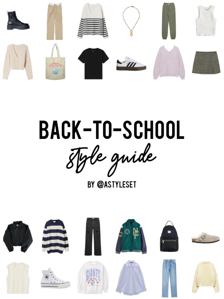 Back-to-School Style Guide Pack | PDF | Sweater | Style