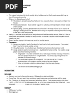 Worship Leader Hand Signals Guide | PDF