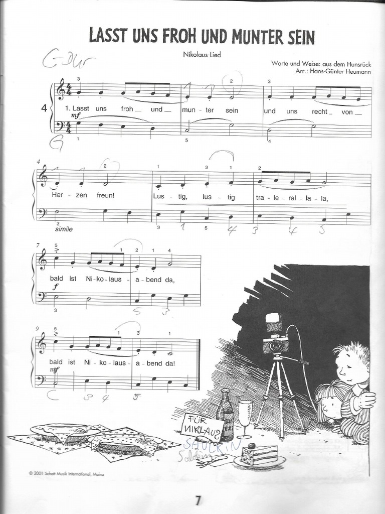 Lasst Uns Froh Und Munter Sein Piano | PDF