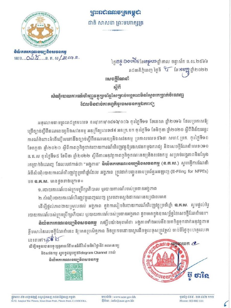 FSs For NGO - Non Audit Obligation | PDF