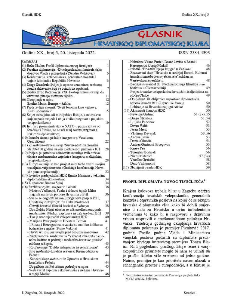 Glasnik HDK-a 5-2022 | PDF