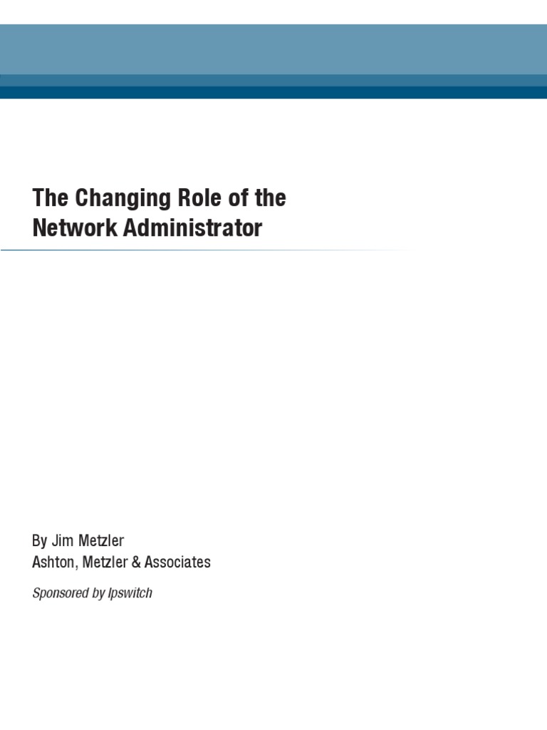 The Changing Role of The Network Administrator | PDF | Wireless Lan ...