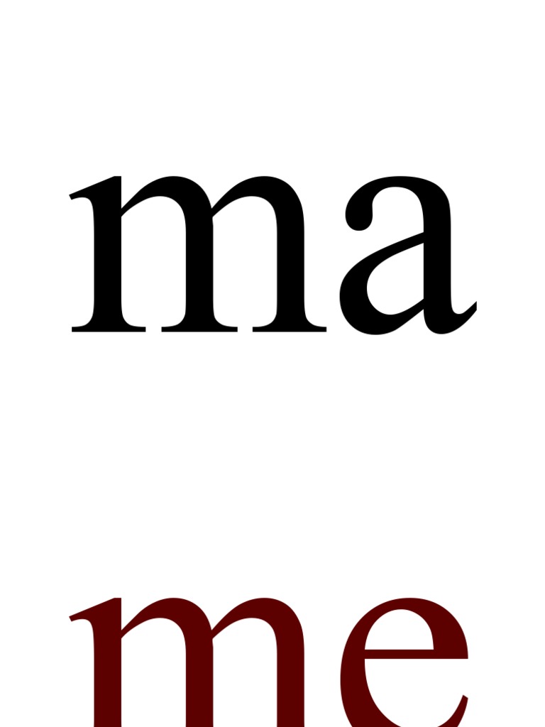 Silabas M y P - PALABRAS | PDF