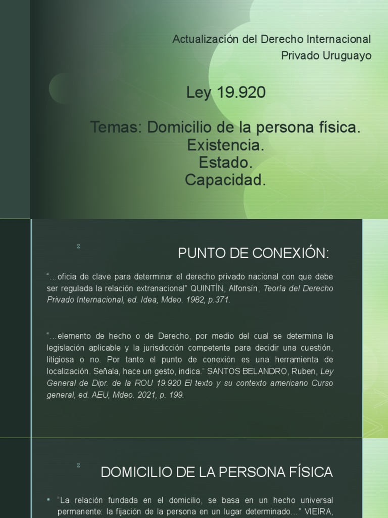 Ley 19920 Domicilio E - E - C | PDF | Domicilio (Ley) | Estado (política)
