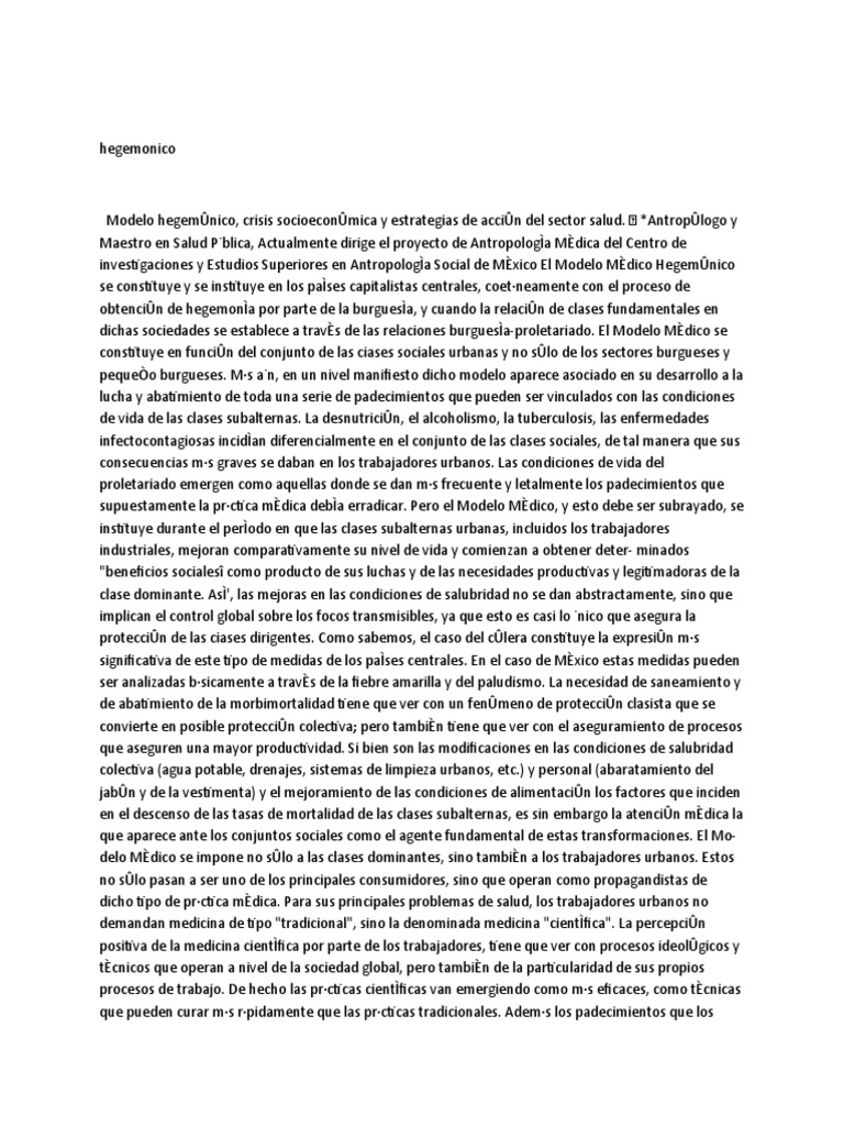 hegemonico-WPS Office | PDF | Medicina | Seguridad y salud ocupacional