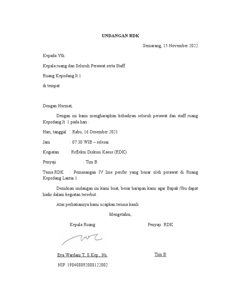 RDK Pemasangan Infus | PDF