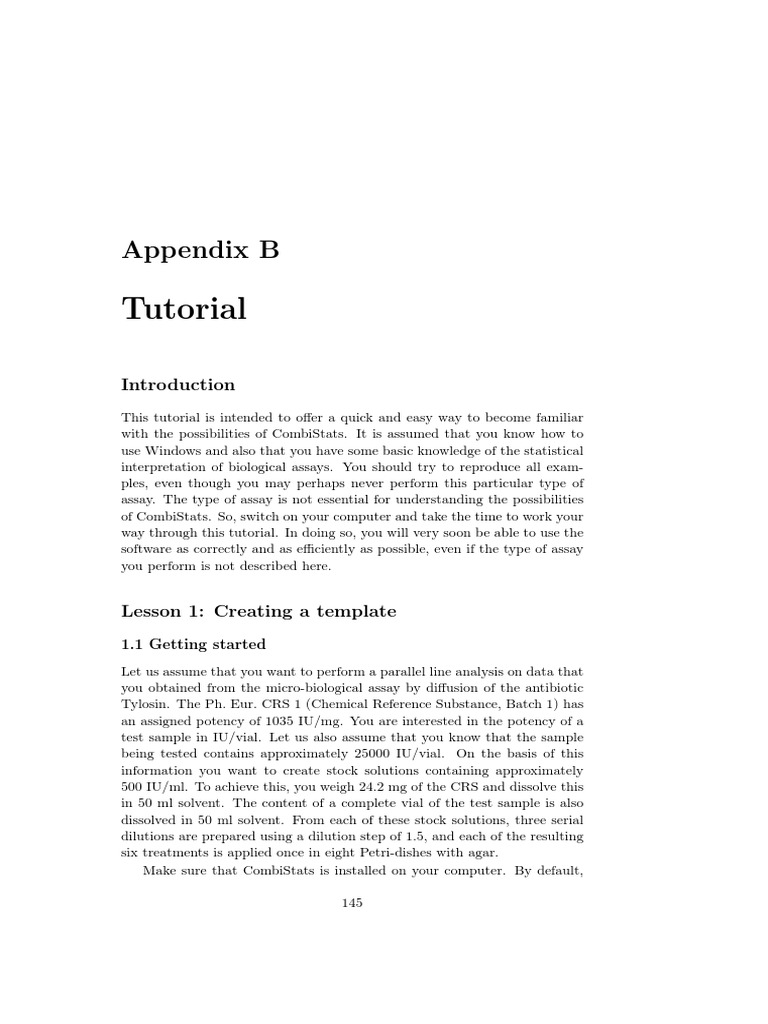 Tutorial CombiStats | PDF | Errors And Residuals | Analysis Of Variance