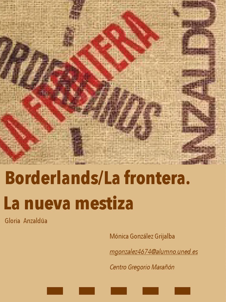 PEC Monica Gonzalez Grijalba Borderlands | PDF | Chicano | Diosa