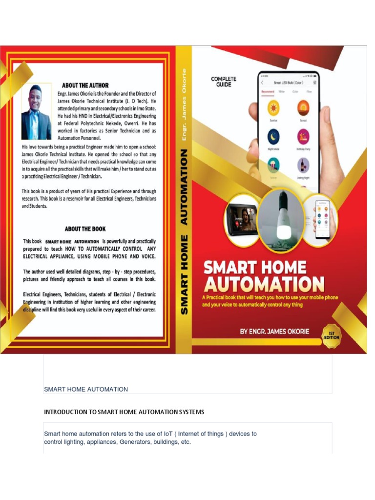 Smart Home Automation by Engr. James Okorie | PDF | Home Automation ...