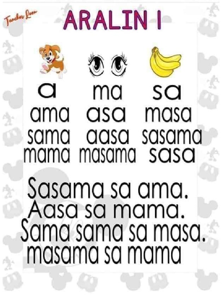 Gabay Sa Pagbasa Aralin 1-10 | PDF