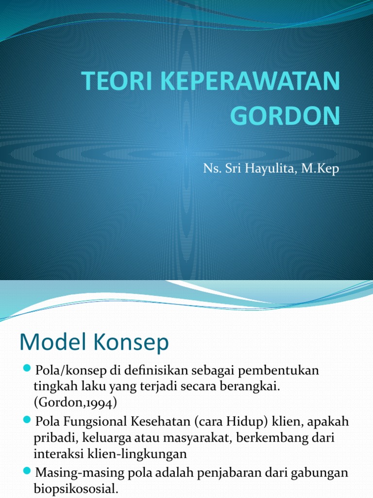 Pola Fungsional Kesehatan Gordon | PDF | Pengembangan Diri | Sains ...