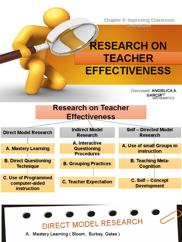 Improving Classroom Instruction through Effective Teacher Supervision ...