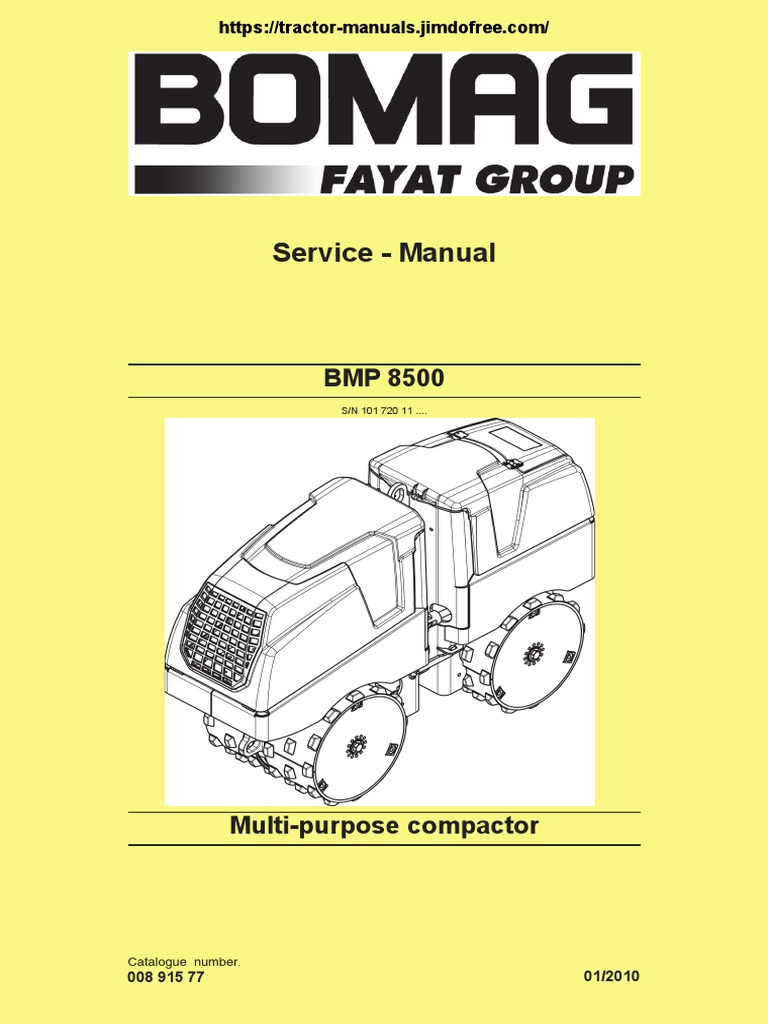 Bomag BMP8500Service Manual Complete - Watermark | PDF | Electrical ...