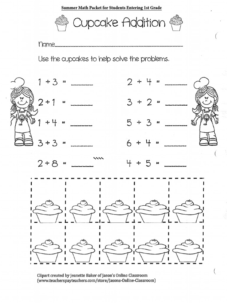 WORKBOOK - Grade 1 - Summer Math Packet 1 | PDF