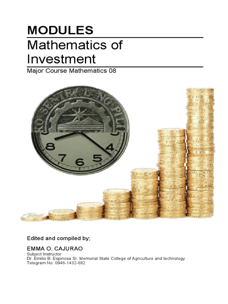 MODULE 1 Math 08 - f2f | PDF | Interest | Discounting