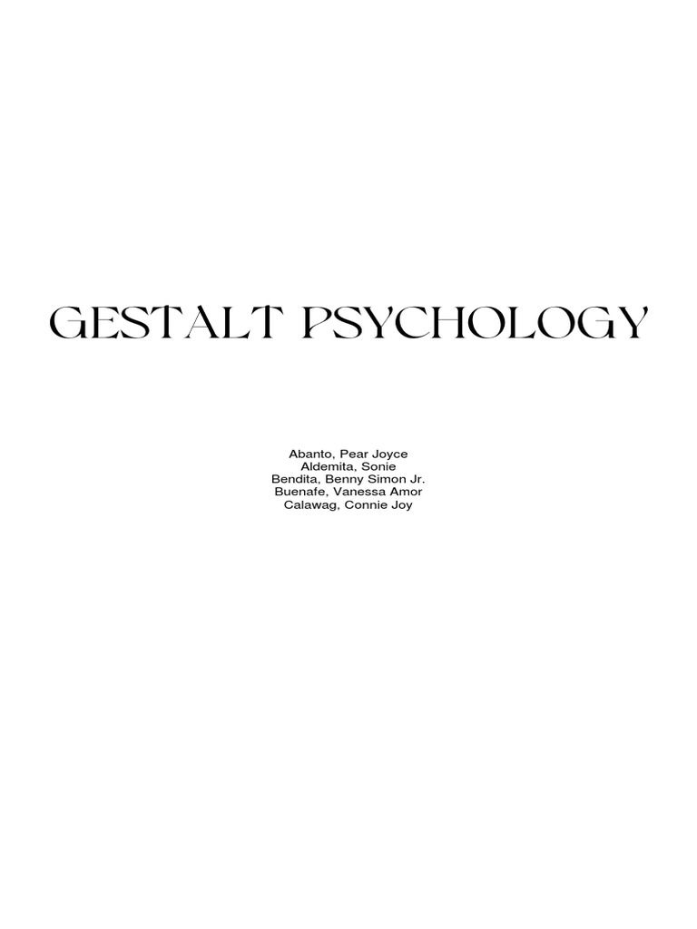 Gestalt Theory in Learning and Memory | PDF | Memory | Long Term Memory