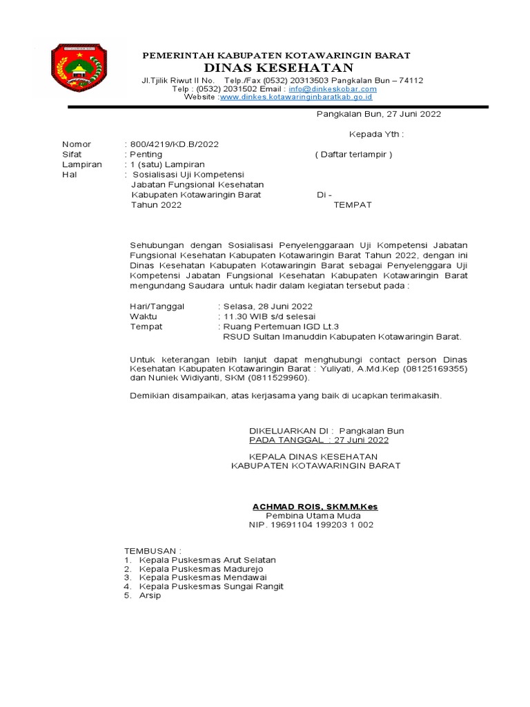 Surat Sosialisasi | PDF