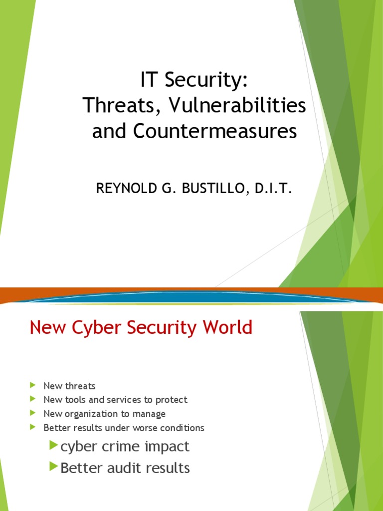IT Security Threats Vulnerabilities and Countermeasures | PDF ...