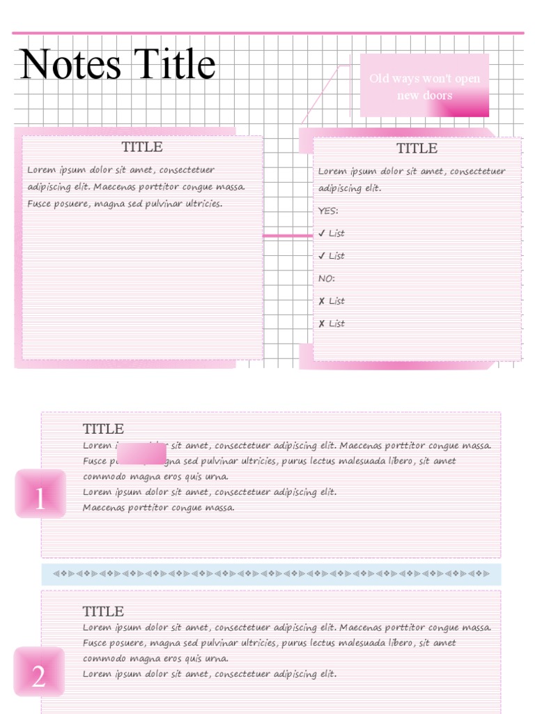 Gradient Color - Catatan Aesthetic Notes Template Word | PDF | Computer ...