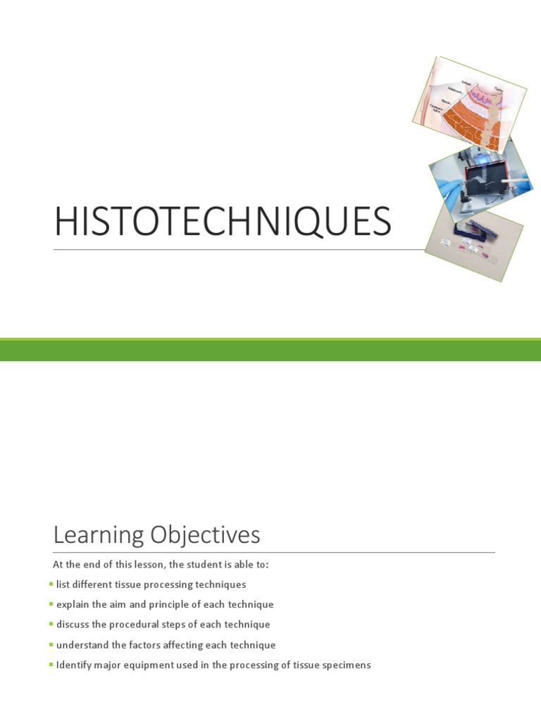 04 Histotechniques Pdf Fixation Histology Staining