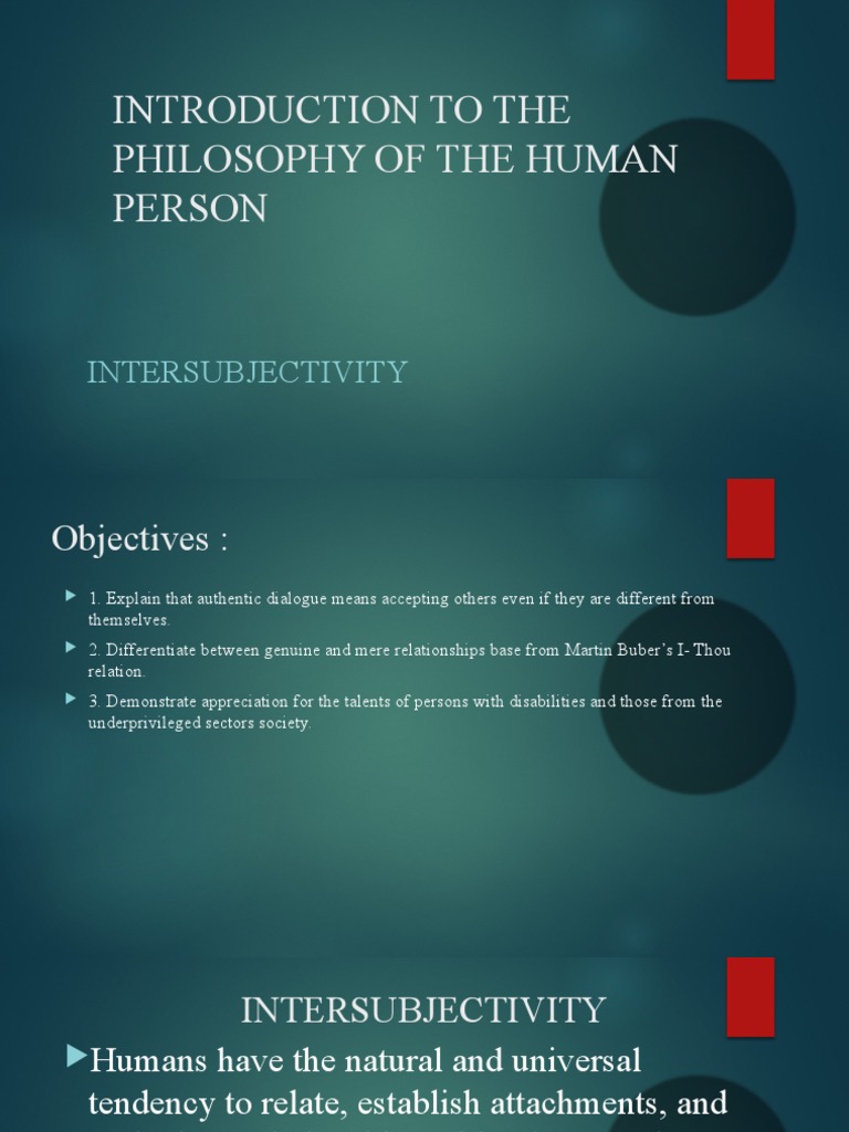 Intersubjectivity in Human Relations | PDF | Psychology | Cognitive Science