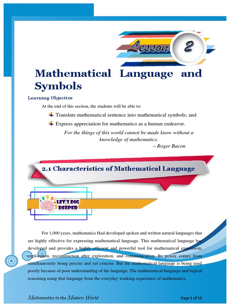 Lesson 2 | PDF | Mathematics | Numbers