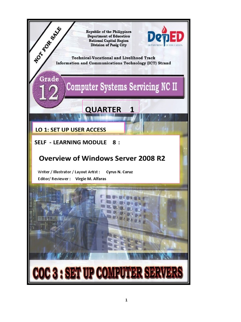 TVL CSS 12 Q1 M8 | PDF | Microsoft Windows | Windows Server 2008
