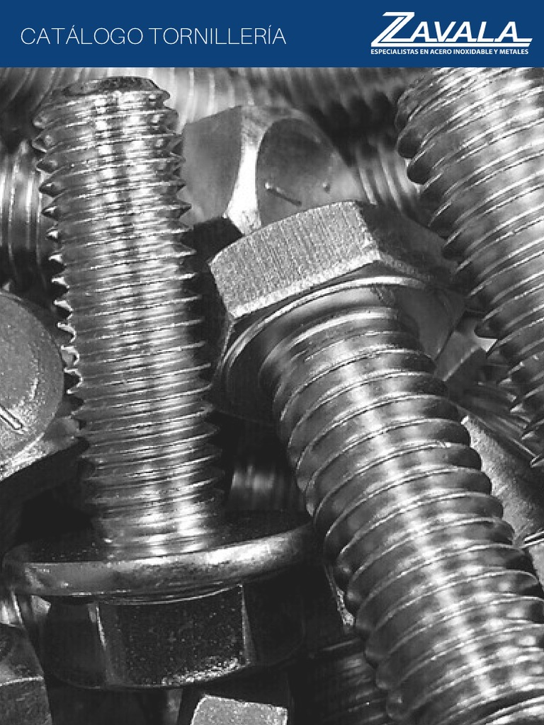 Catalogo Tornilleria Zavala | PDF | Tornillo | Conocimiento procedimental