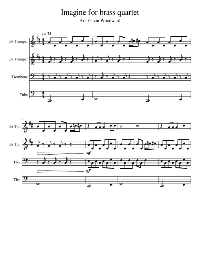 Imagine | PDF | Brass Instruments | Aerophones