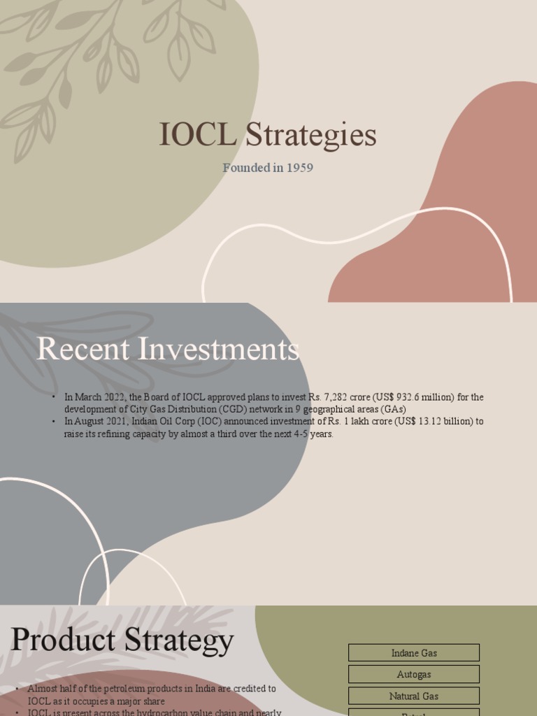 IOCL Strategies | PDF | Technology & Engineering
