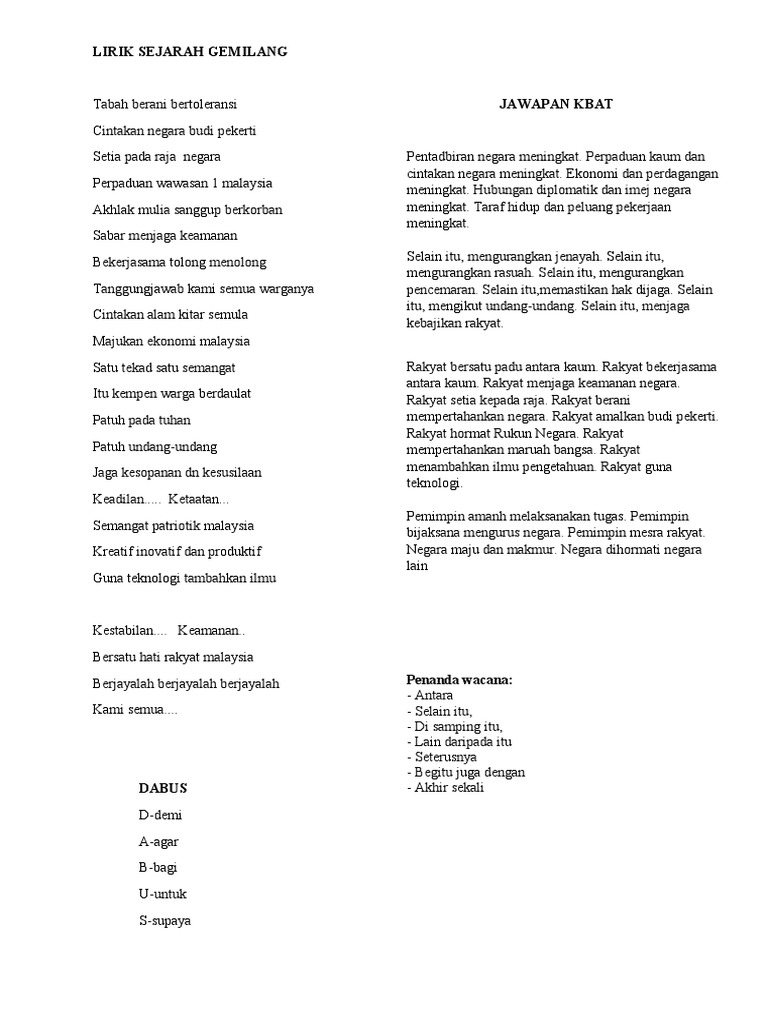 Helaian Tips Kbat | PDF