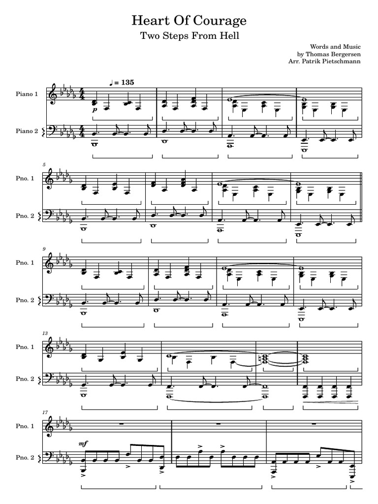 A Musical Representation of Courage and Determination | PDF | Sound ...