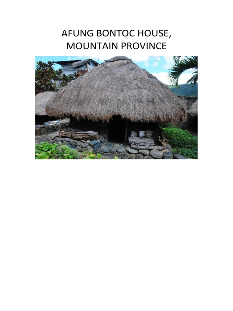 Afung Bontoc House | PDF