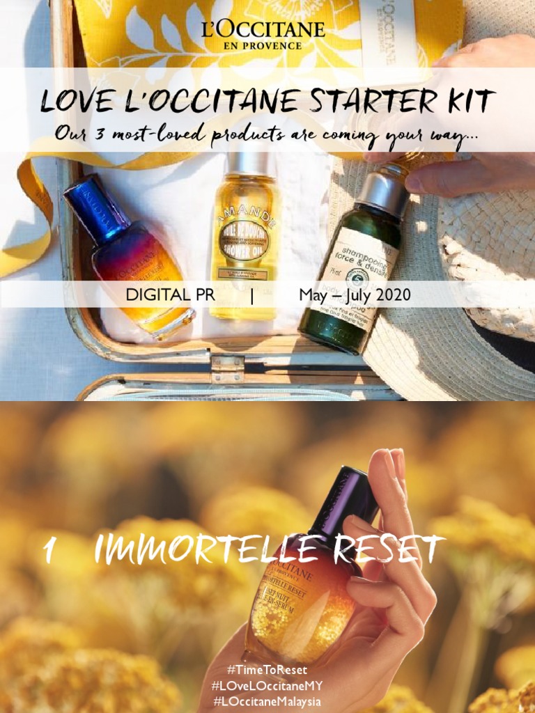 Digital PR Love L'Occitane Starter Kit - 3 Part Review | PDF | Shampoo ...
