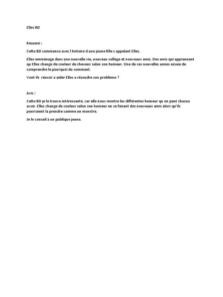 Elles BD | PDF | Fiction générale