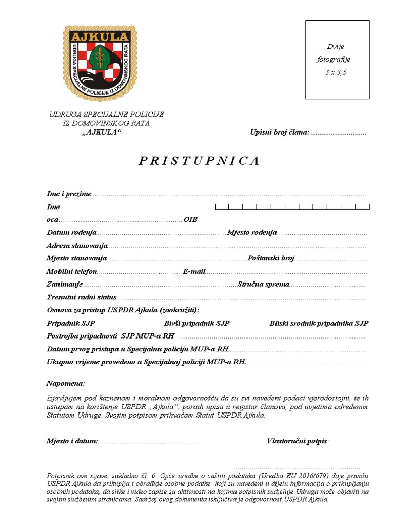 Pristupnica | PDF