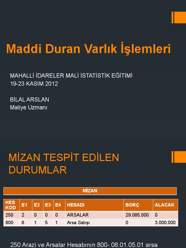 Maddi Duran Varlik Islemleri | PDF