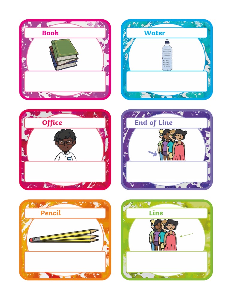 Au C 2548686f Watercolours Monitor and Job Cards Editable - Ver - 2 | PDF