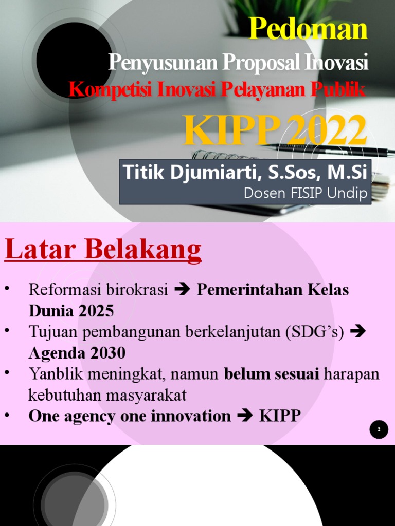 (REV) Pedoman Pengisian Pertanyaan Proposal KIPP 2022 | PDF