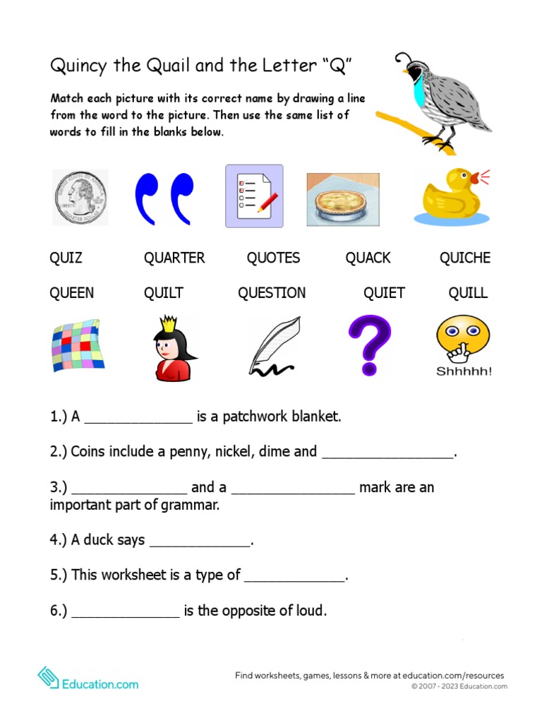 Qu Worksheet | PDF