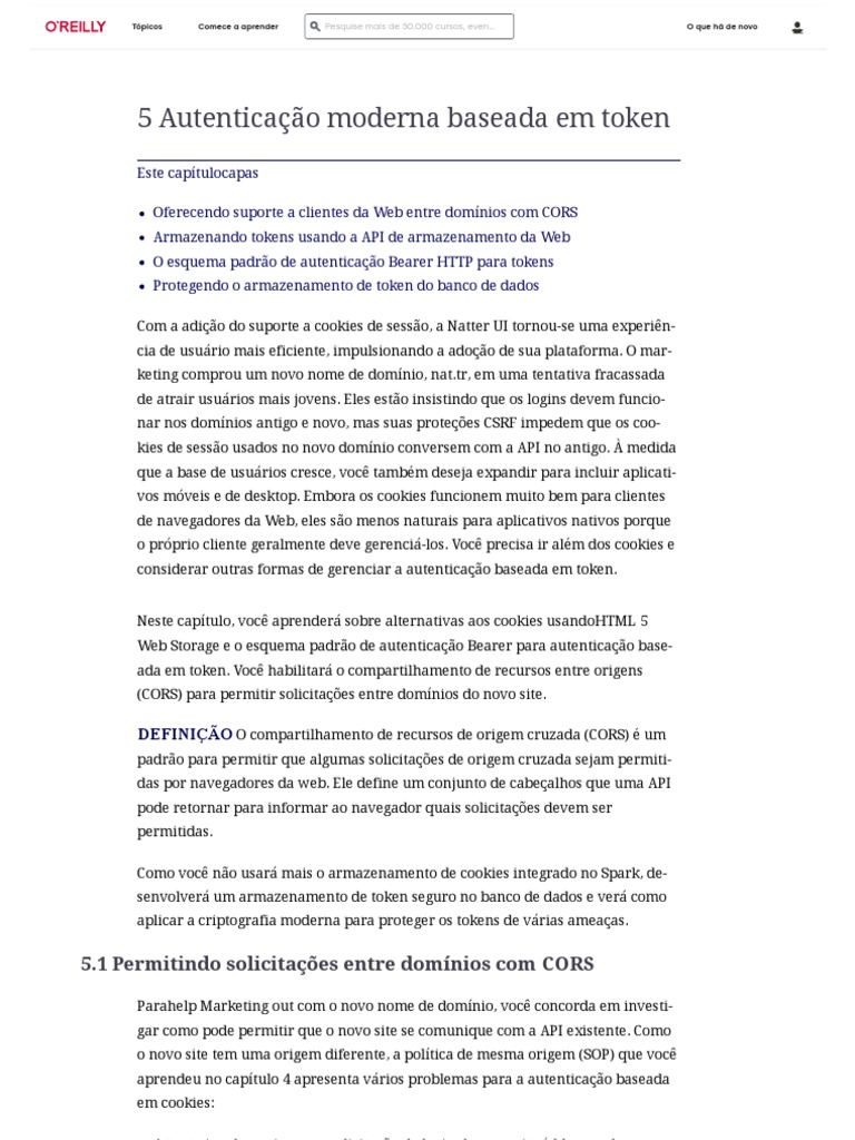 5 Modern Token-Based Authentication - API Security in Action | Download grátis PDF | Cookie de ...