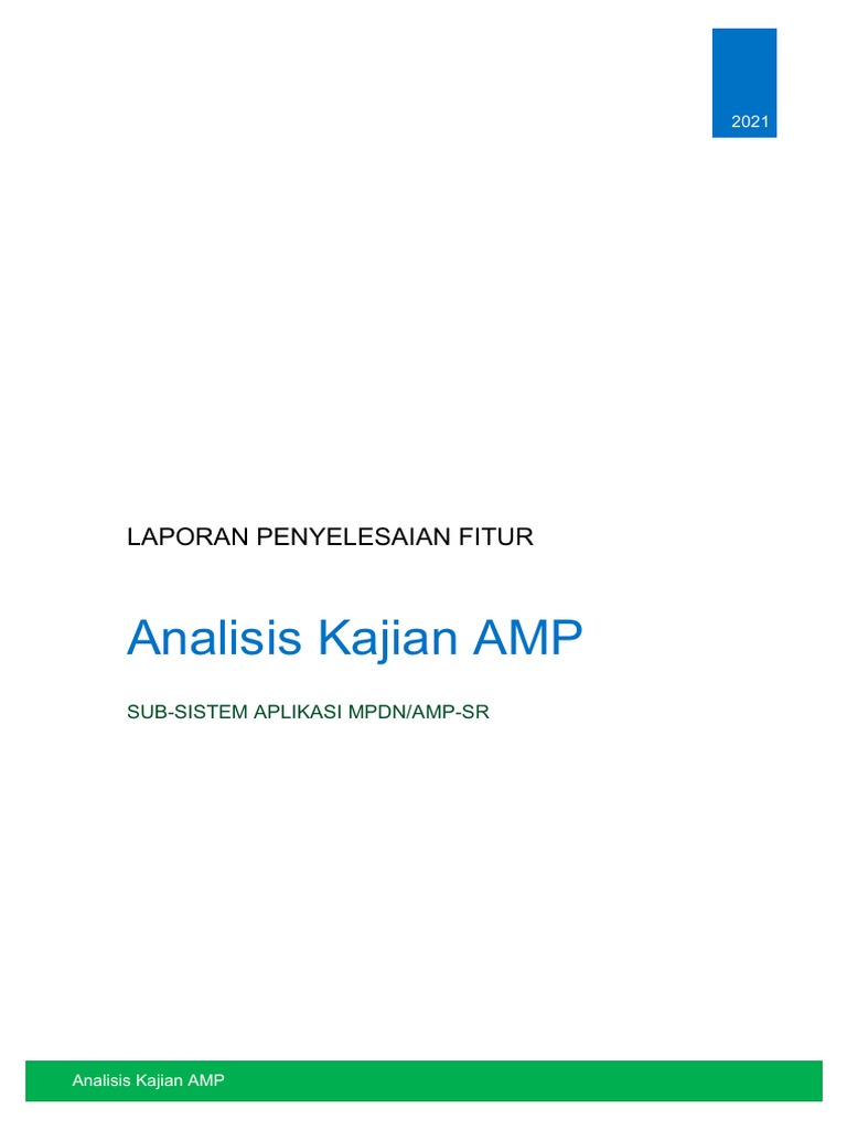 Fitur Analisis Kajian AMP | PDF | Bisnis
