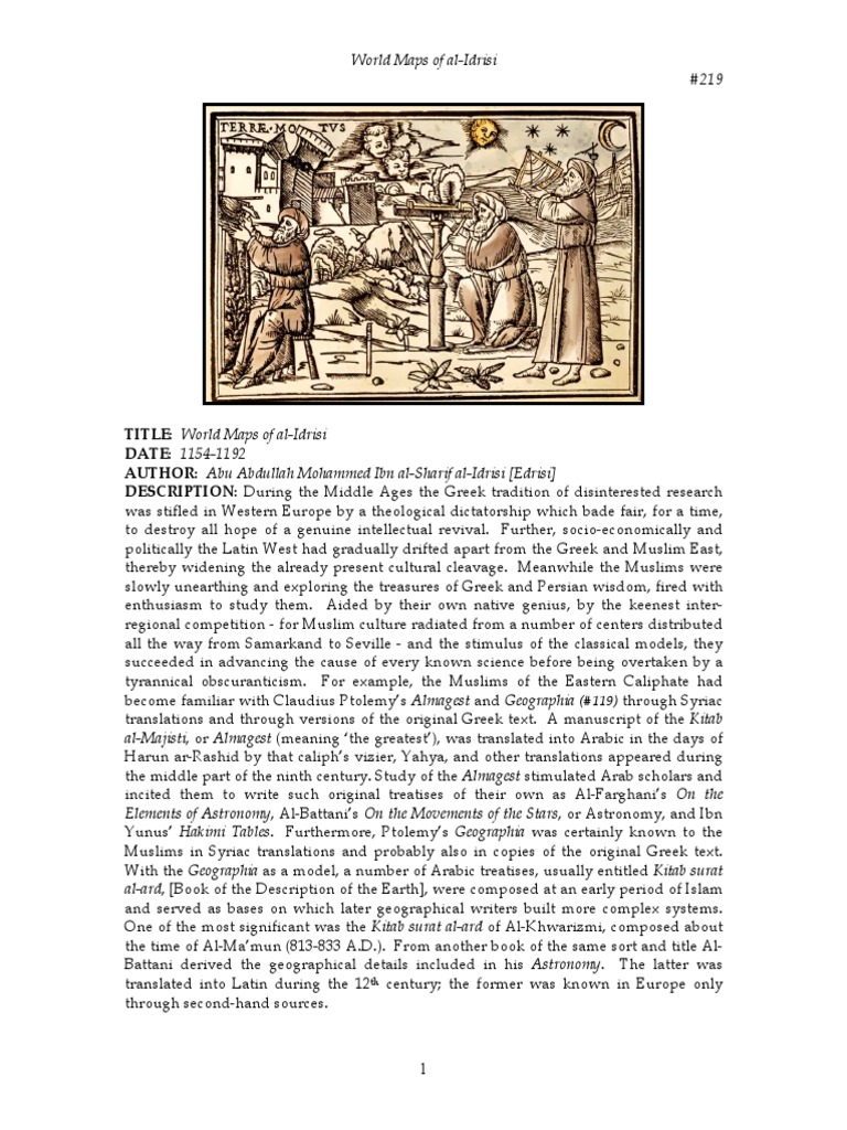 219 Al Idrisi | PDF