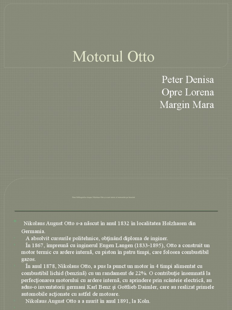 Motorul Otto | PDF