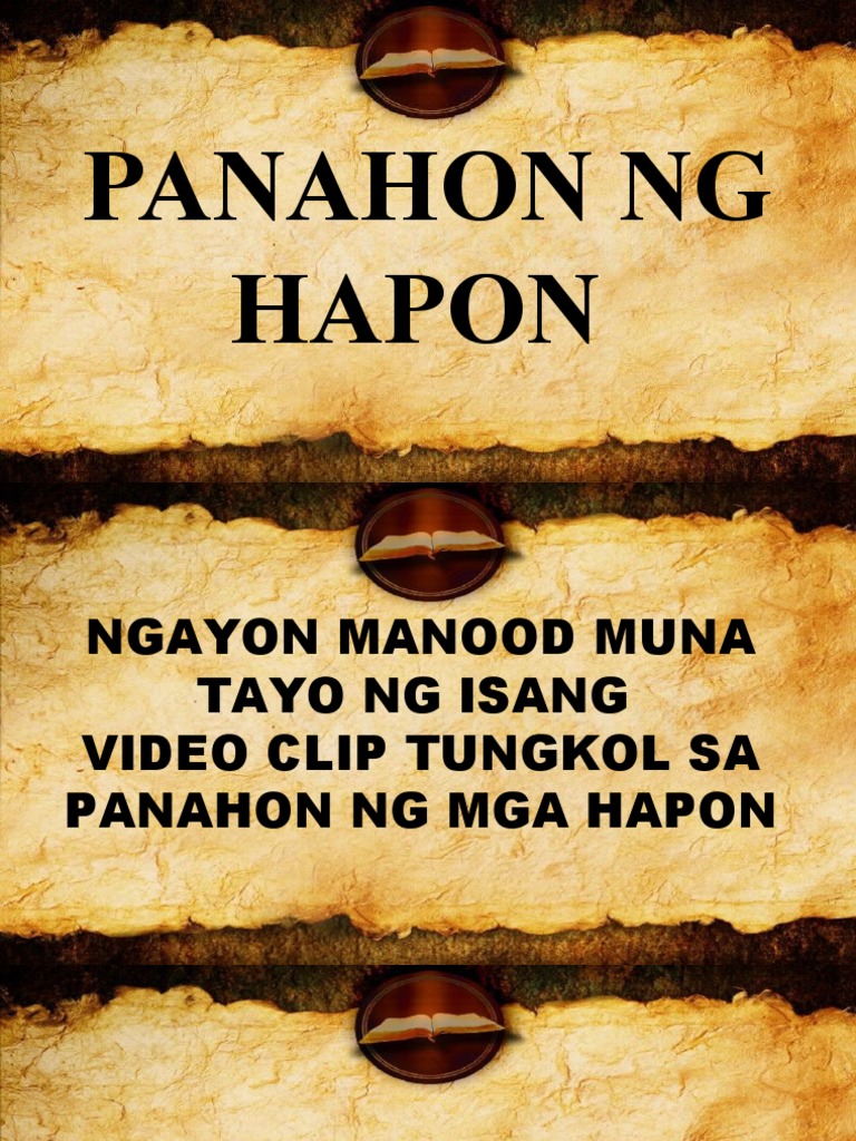 Panahon NG Hapon | PDF