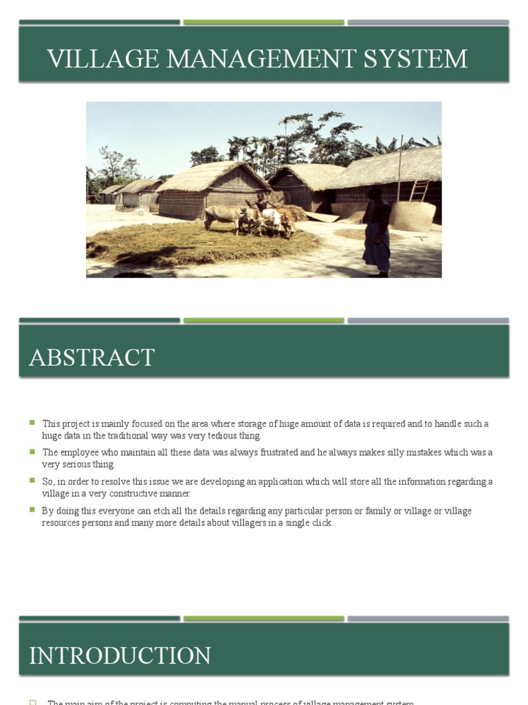 Village Management System Overview | PDF | Computers