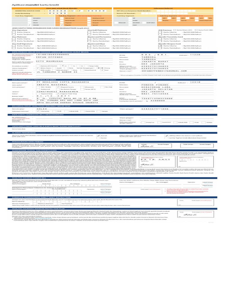 Form Pengajuan | PDF