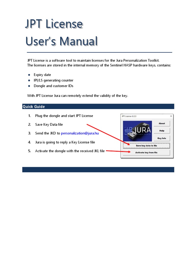 JPT License Manual | PDF | Installation (Computer Programs) | Microsoft Windows