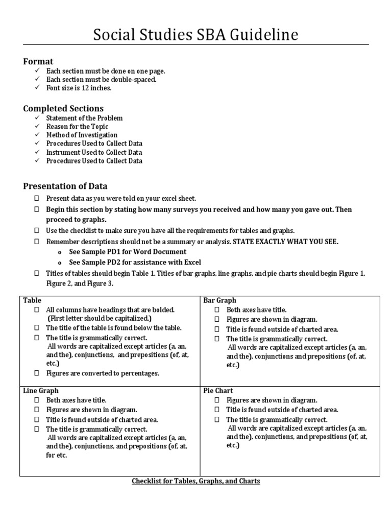 Social Studies SBA Guideline - Instrument Used To Collect Data | PDF | Data | Microsoft Excel