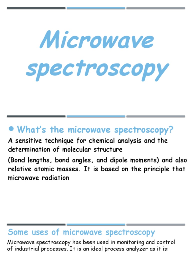 Microwave | PDF | Spectroscopy | Physical Sciences